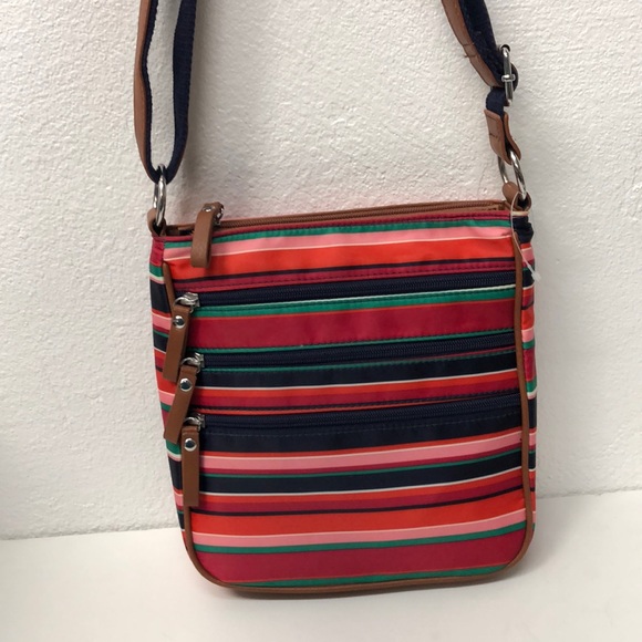 Laura Scott | Bags | Laura Scott Striped Crossbody Bag | Poshmark